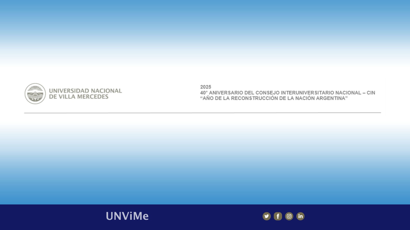 UNVIME: LA UNIVERSIDAD APROBÓ SU MEMBRETE OFICIAL PARA 2025 – El Diario ...